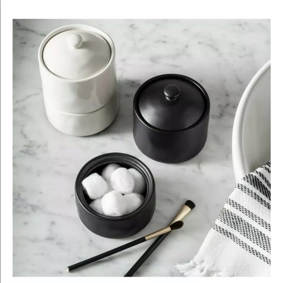 Magnolia | Bath | Hearth Hand Magnolia Stack Canister Stoneware Jar ...